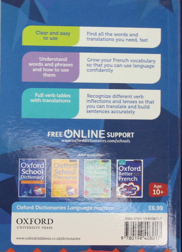 Oxford Student's Dictionary - Bookstore and Supplies Outlet - SVGTCCU